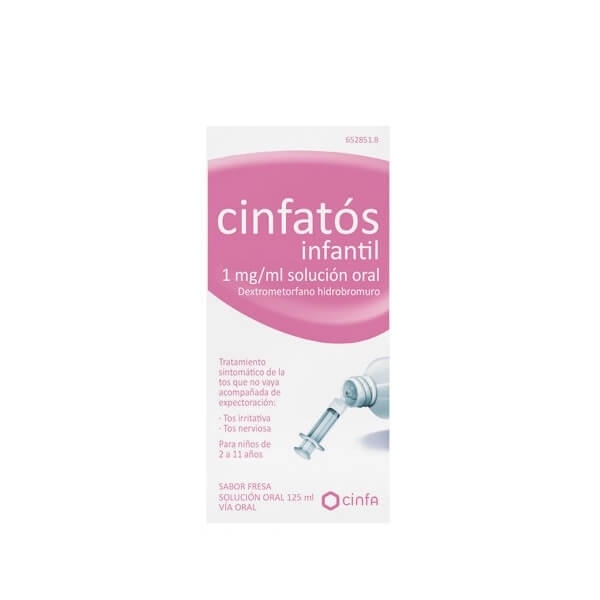 CINFATOS INFANTIL 1MG/ML SOLUCIÓN ORAL, 1 FRASCO DE 125ML